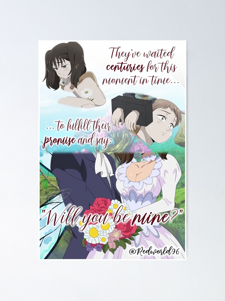 Póster «King and Diane, Nanatsu no Taizai, The Seven Deadly Sins» de Redworld96 | Redbubble