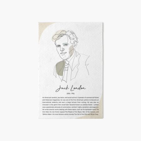 "Jack London" Art Board Print by coolmathposters | Redbubble