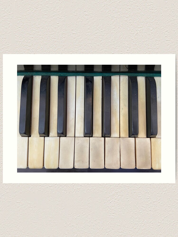 "Old piano keyboard" Art Print for Sale by ponted | Redbubble