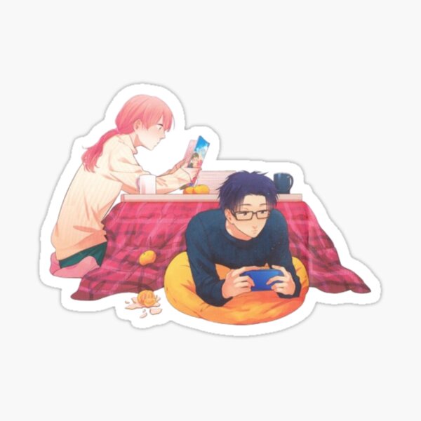 "wotakoi love is hard for otaku" Sticker for Sale by filal | Redbubble