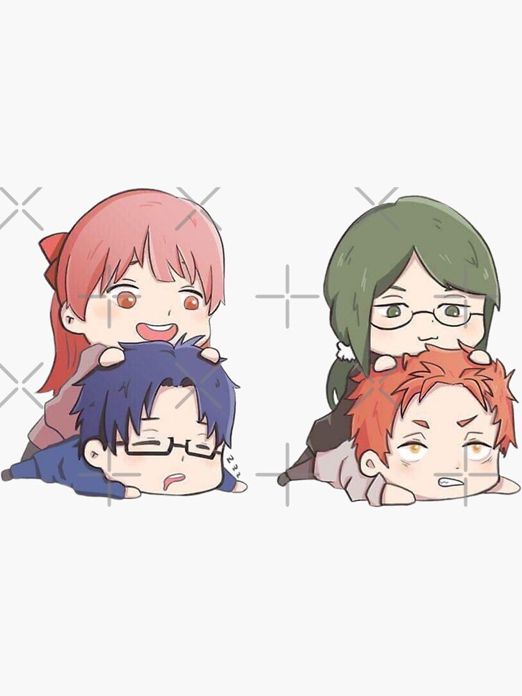 "chibi wotakoi love is hard for otaku" Sticker for Sale by filal ...
