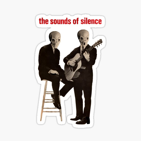 "The sounds of silence" Sticker by quickoss | Redbubble