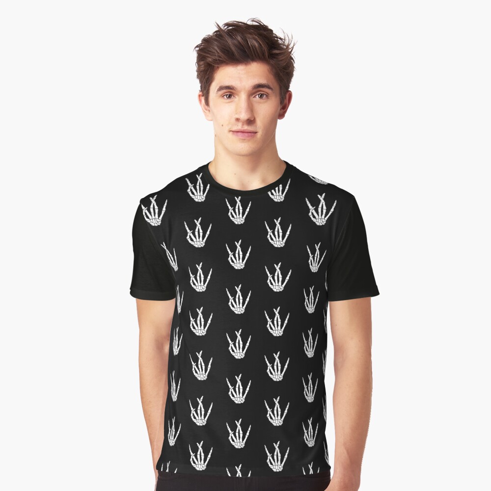 "Westside Hip Hop Skeleton Hand Sign" Sticker for Sale by JustLivinLife ...