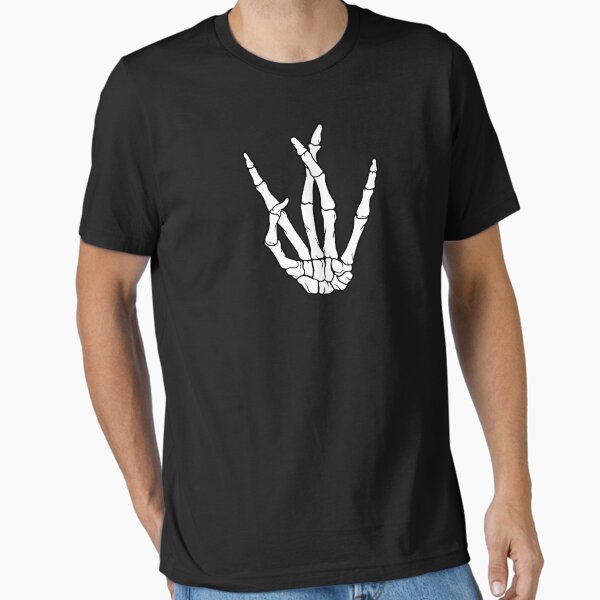 "Westside Hip Hop Skeleton Hand Sign" Essential T-Shirt for Sale by ...