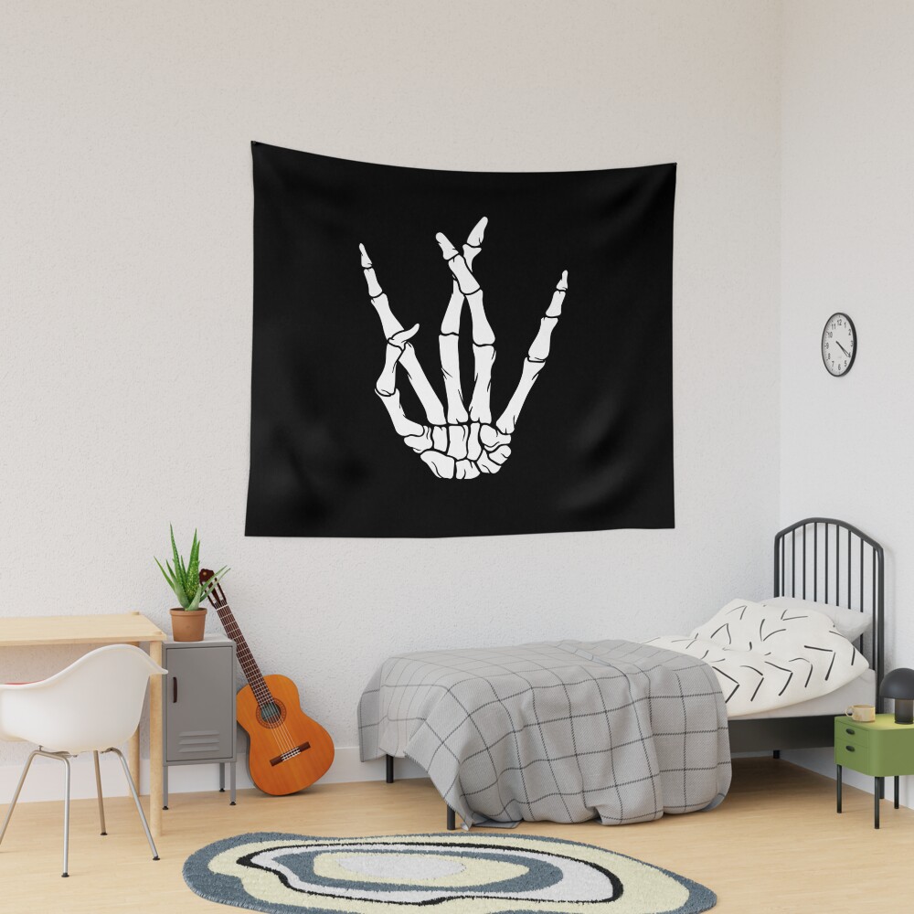 "Westside Hip Hop Skeleton Hand Sign" Poster for Sale by JustLivinLife ...