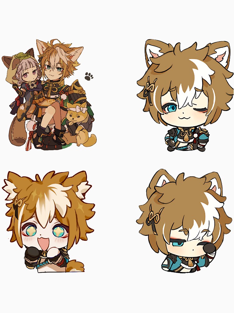 "Gorou Genshin Impact Gorou Chibi" T-shirt for Sale by LunaticArtWork ...