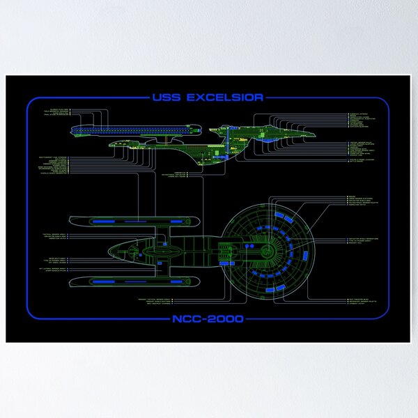 "USS Excelsior MSD" Poster for Sale by Bmused55 | Redbubble