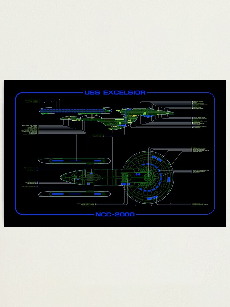 "USS Excelsior MSD" Photographic Print for Sale by Bmused55 | Redbubble