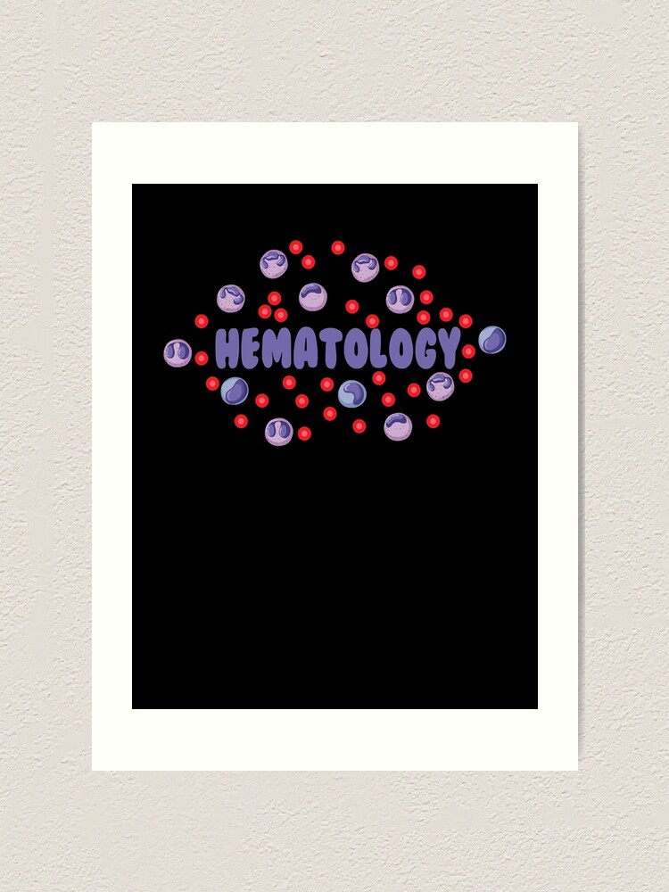 "Funny Hematology With White Blood Cells" Art Print for Sale by ...