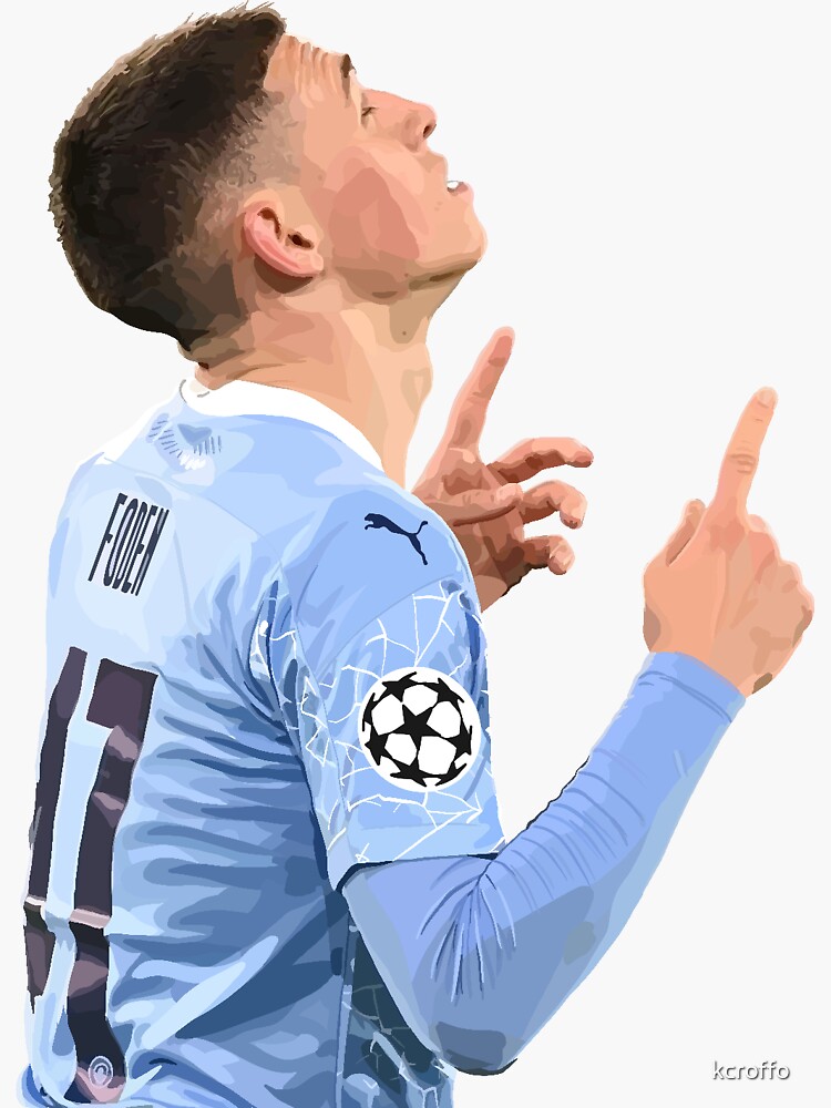 "Phil Foden" Sticker for Sale by kcroffo | Redbubble