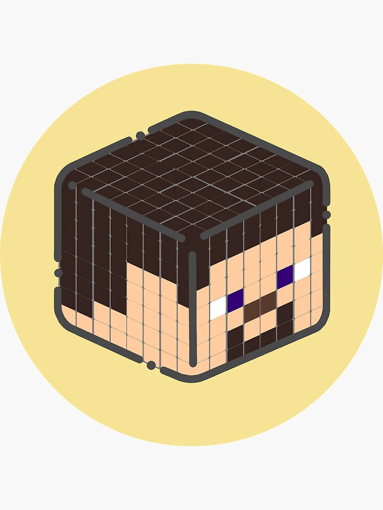 "minecraft cub" Sticker for Sale by J1o9s6e8 | Redbubble