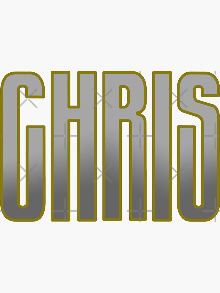 "Chris" Sticker for Sale by LuNaRcEe | Redbubble