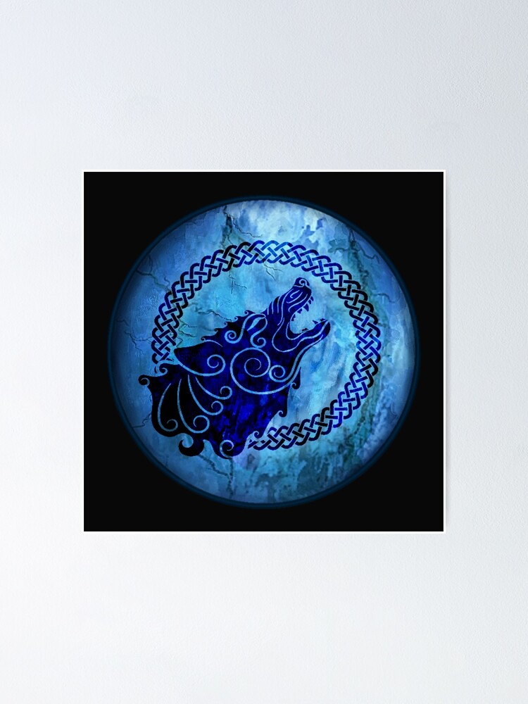 "Celtic Wolf Symbol " Poster for Sale by Celtic-Whispers | Redbubble