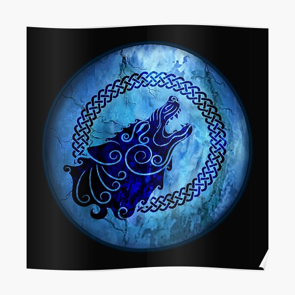 "Celtic Wolf Symbol " Poster for Sale by Celtic-Whispers | Redbubble