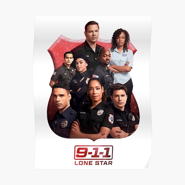 "911 Lone Star Fanmade Poster" Poster by katmxc | Redbubble