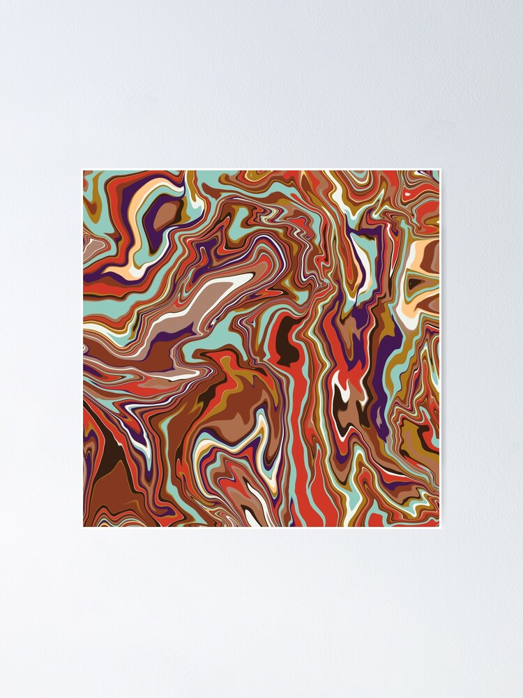 "Marble sludge | liquid pour | trippy art" Poster for Sale by mands ...
