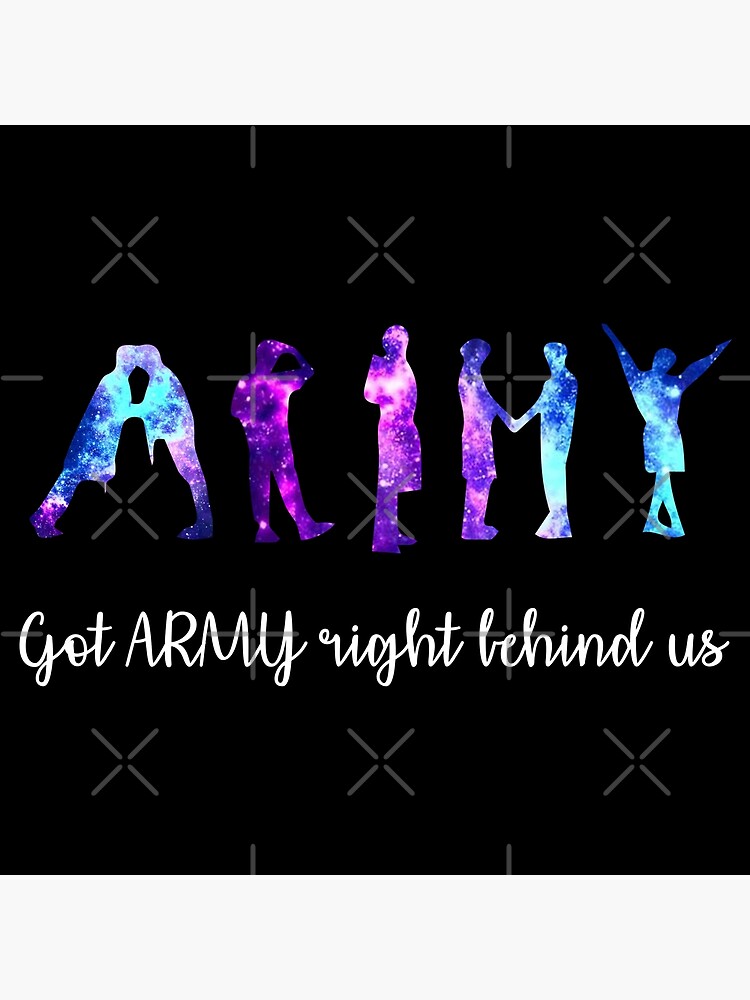 Lámina fotográfica «Pegatina Tengo ARMY detrás de nosotros Butter ARMY ...
