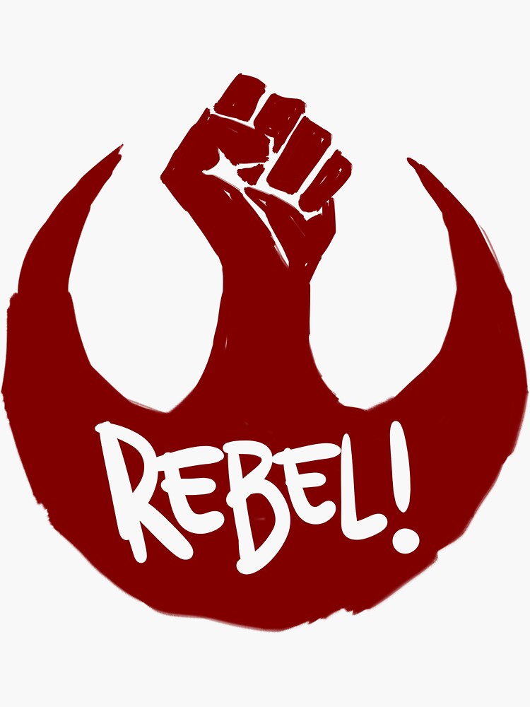"Rebel!" Sticker for Sale by NevunShits | Redbubble