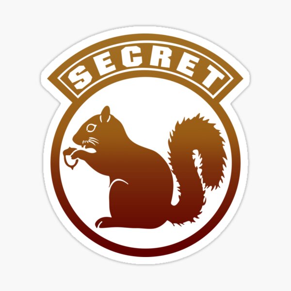 "Monkey Secret Squirrel Sticker" Sticker for Sale by JanGerdes | Redbubble