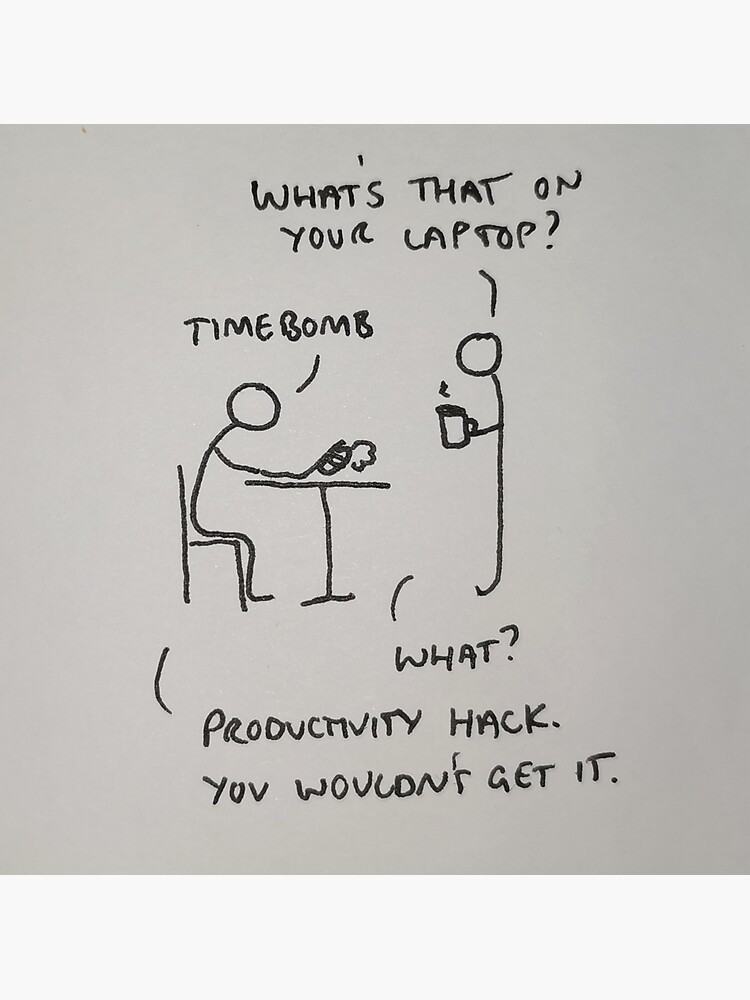 "Productivity Hack" Sticker for Sale by unicyclemedic | Redbubble