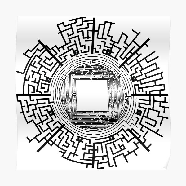 "Maze Runner Maze" Poster for Sale by rileyorkney | Redbubble