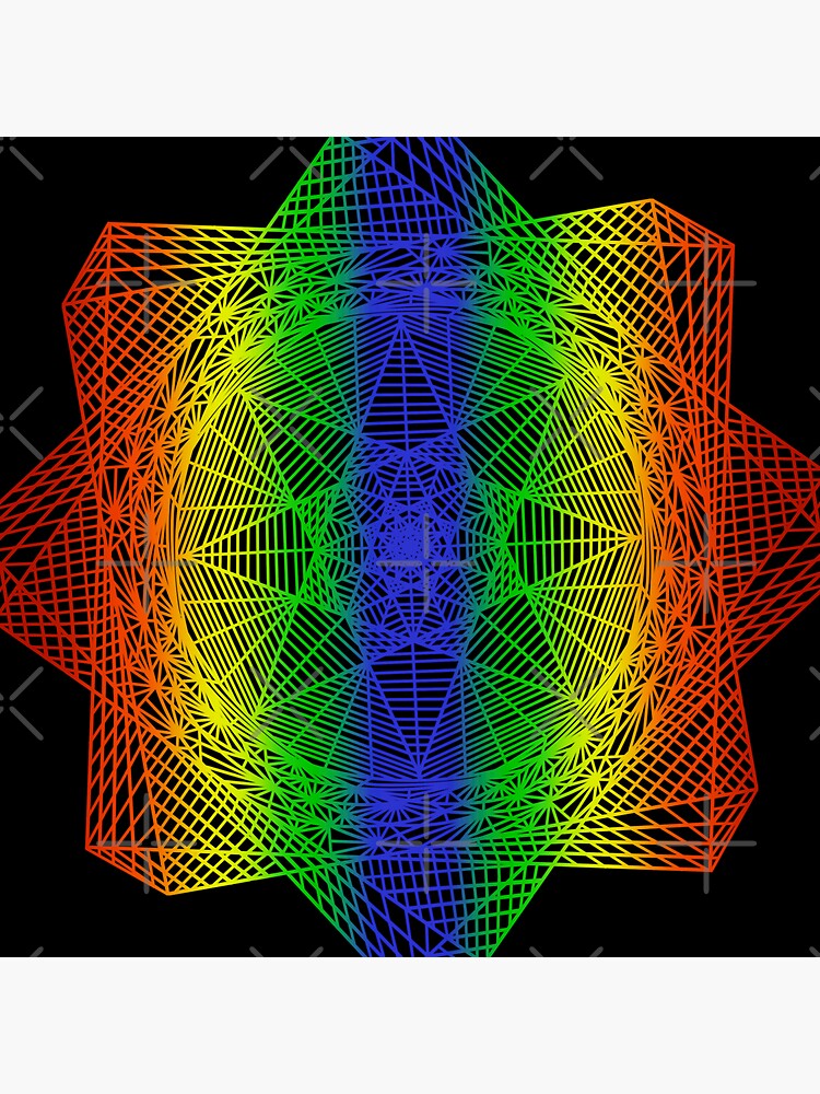 "Complex Rainbow Design " Sticker for Sale by ArtBooklover | Redbubble