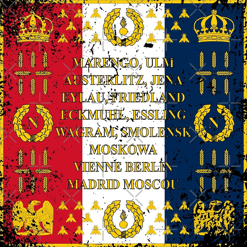 "Battle Damaged Drapeau de la Garde Impériale 1812 Battle Flag" by ...