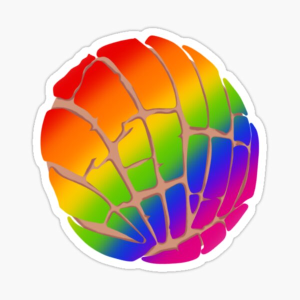 "Pride Concha Sticker" Sticker for Sale by kattandmel | Redbubble