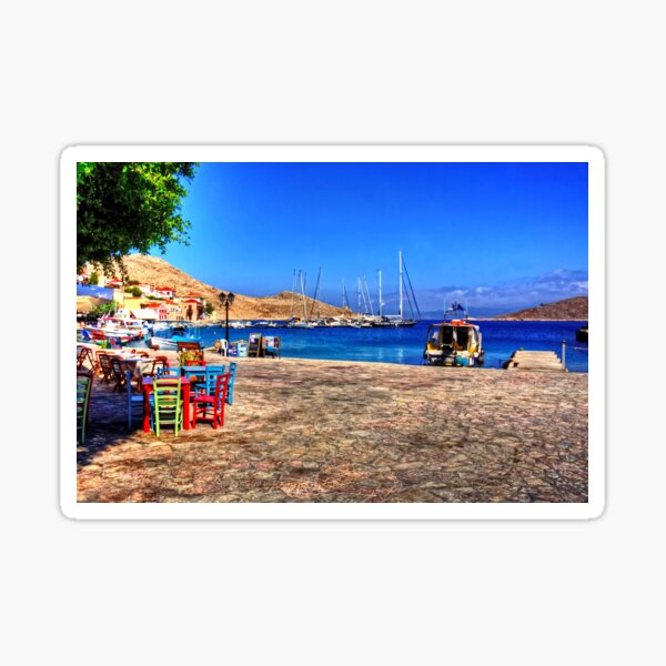 "Coloured Tables and Chairs" Sticker for Sale by tomg | Redbubble