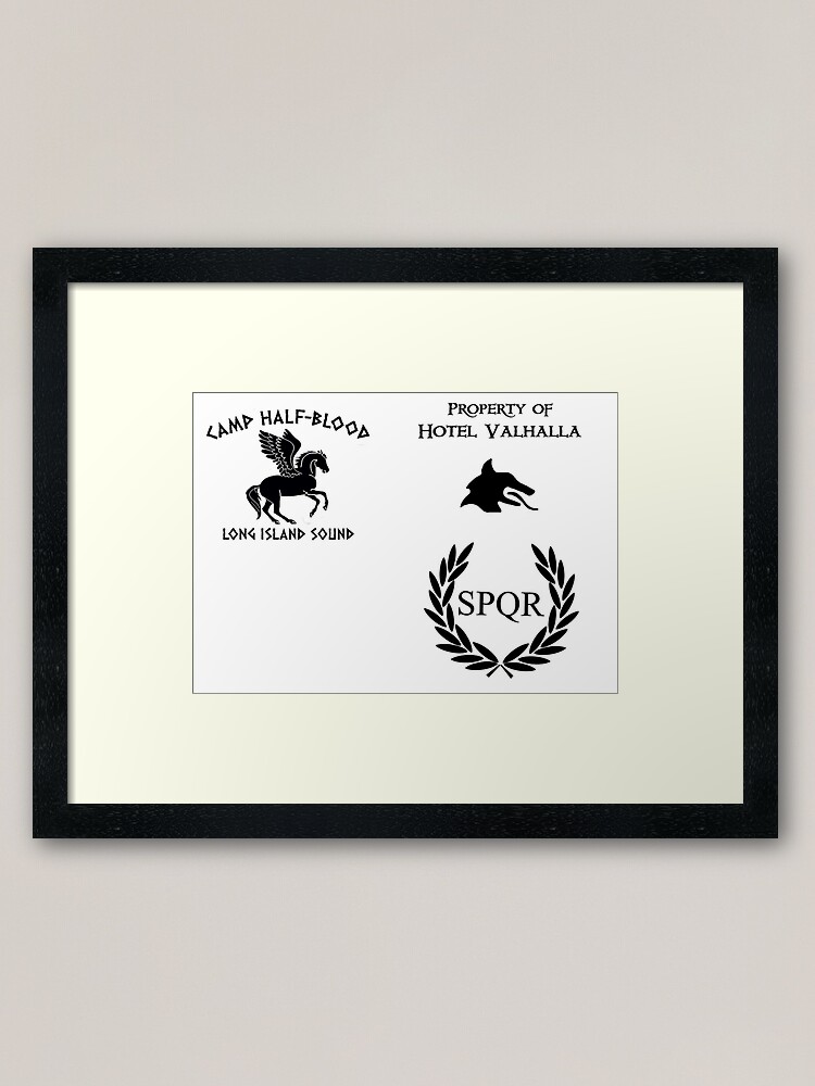 "Rick Riordan Logo's" Framed Art Print for Sale by berrymuffin | Redbubble
