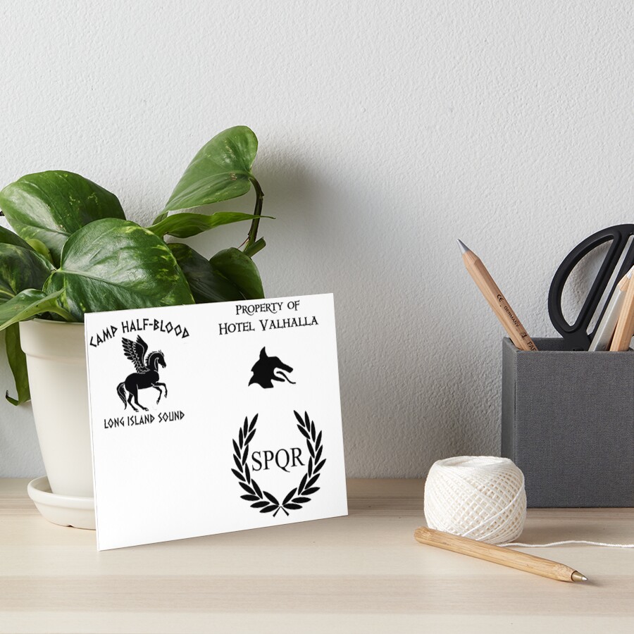 "Rick Riordan Logo's" Art Board Print for Sale by berrymuffin | Redbubble