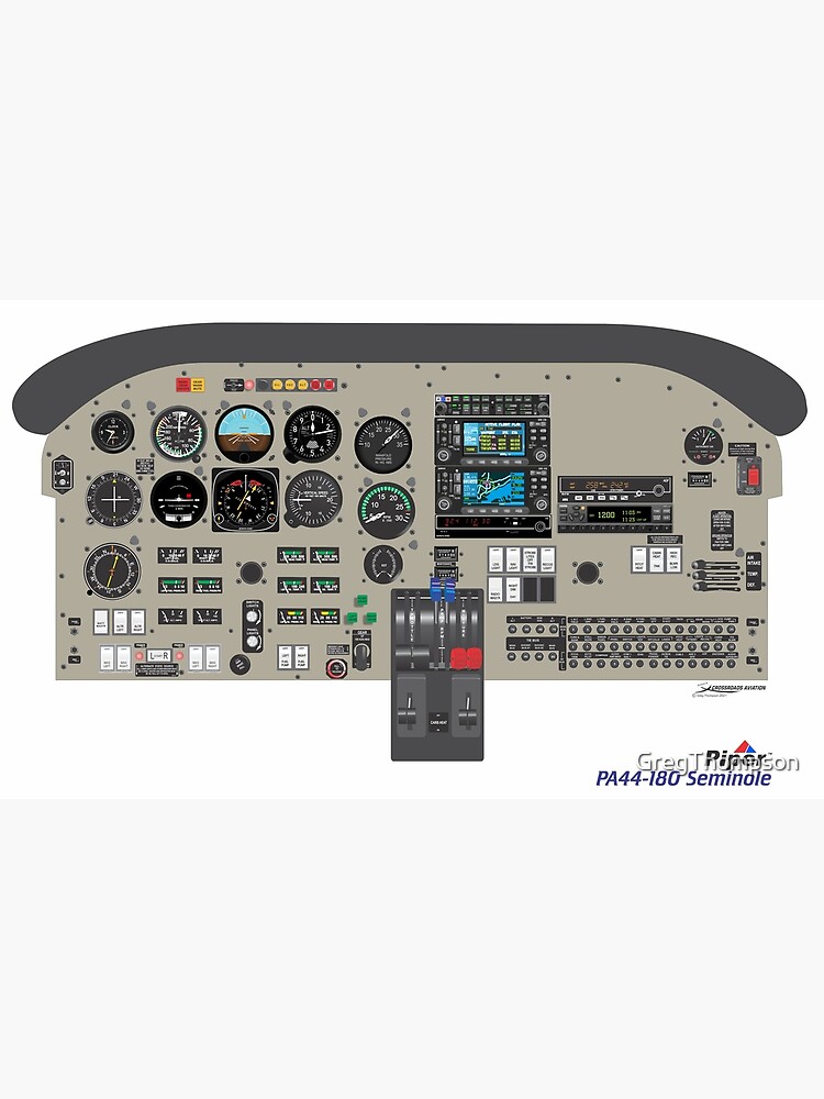"Piper PA44 Seminole panel" Poster for Sale by GregThompson | Redbubble