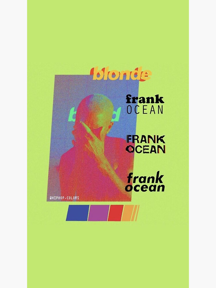 "frank ocean graphic poster" Sticker for Sale by megansmeatball | Redbubble