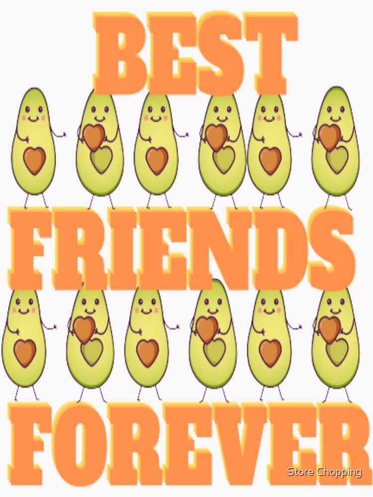 "Best friends forever avocado" Sticker for Sale by Mohamedismaili ...