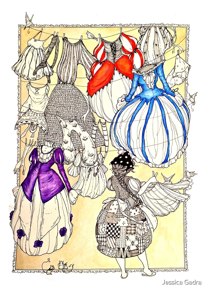 "Cinderella and Laundry" by Jessica Gadra | Redbubble