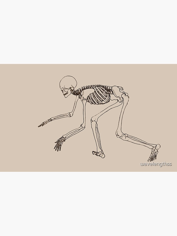 "Sneaky Skeleton | Scary Crawling Skeleton | Bone person" Poster by ...