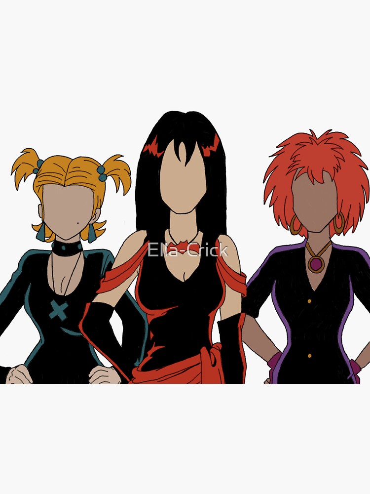 "Hex Girls" Sticker for Sale by Ella-Crick | Redbubble