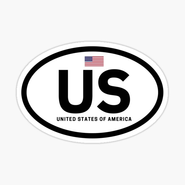 "USA - United States - BUMPER STICKER" Sticker by pinoytshirt | Redbubble