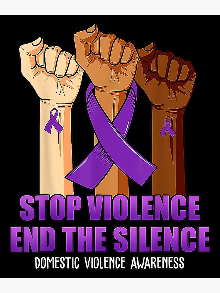 " Violence Domestic Awareness Stop End Silence Hand" Poster for Sale by ...