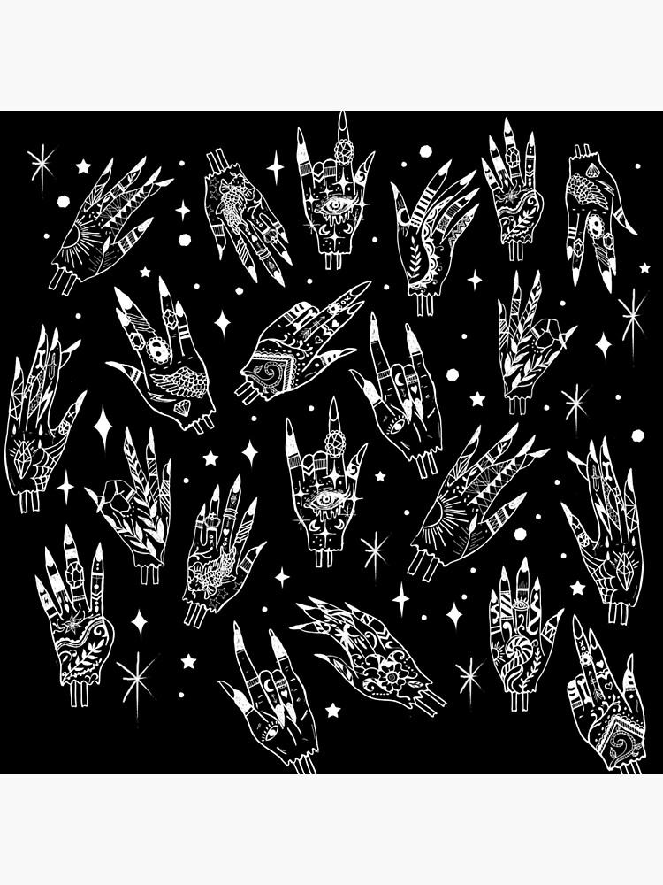 "Gothic Floating Hands" Art Print by lunaelizabeth | Redbubble