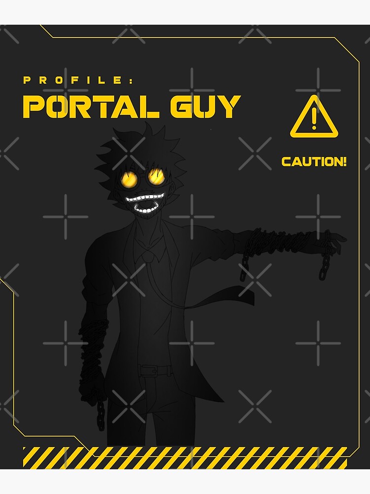 "Portal Guy Profile" Poster by OddAffinity | Redbubble
