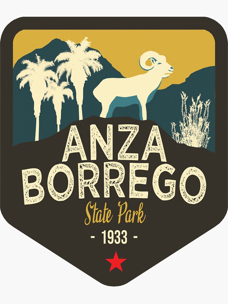 "California Treasures Badge 2 of 10 - Anza Borrego State Park Sticker ...