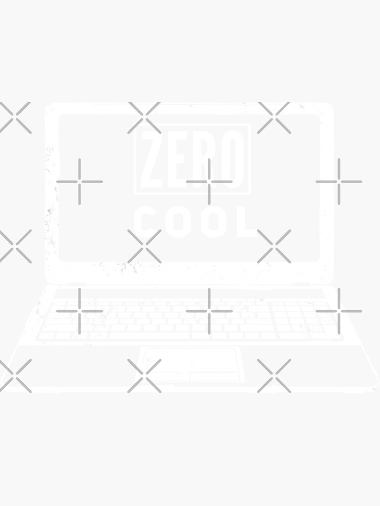 "Zero Cool - 90s computer movie tribute" Sticker for Sale by mwebba2005 ...