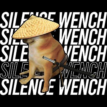 "Silence Wench" Sticker for Sale by artsylab | Redbubble