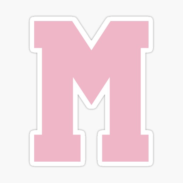 Letra M Rosa