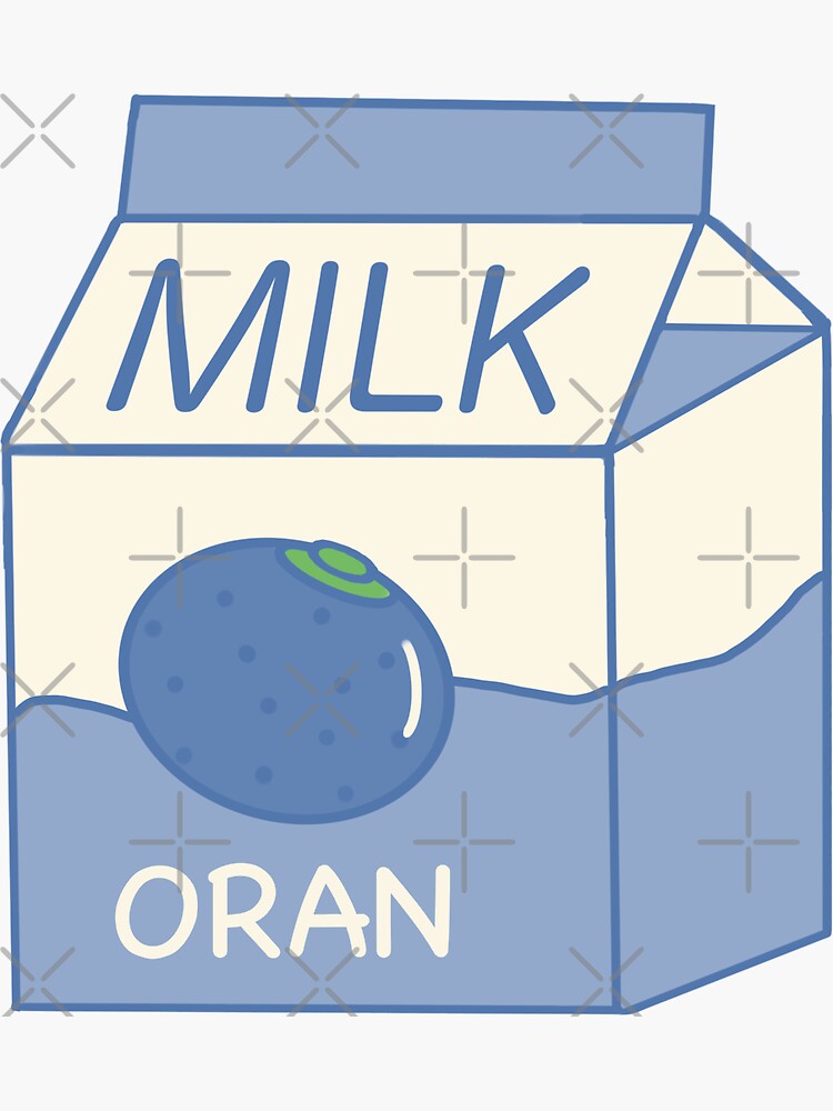 "Oran Berry Milk" Sticker for Sale by LycheePunch | Redbubble