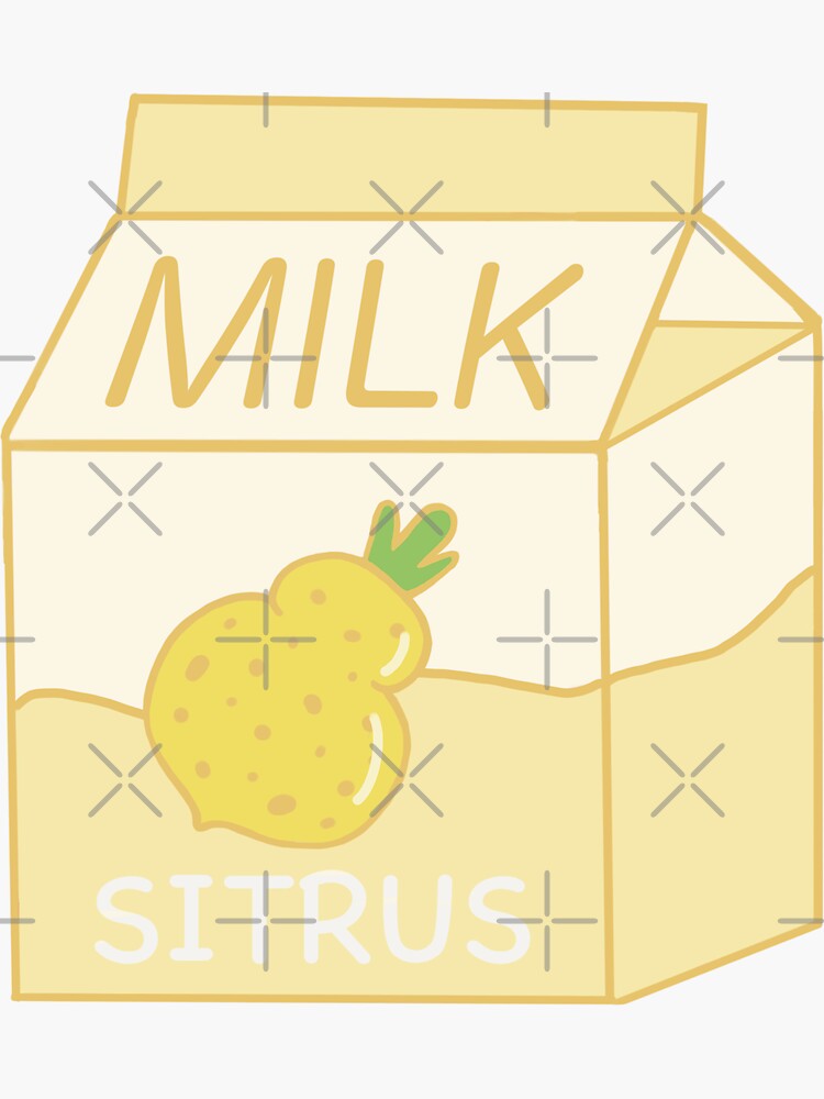 Sitrus Berry Milk Sticker For Sale By Lycheepunch Redbubble
