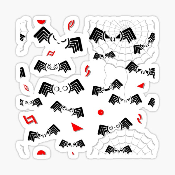 "Scared and Scary Spiders" Sticker for Sale by mixMixtli | Redbubble