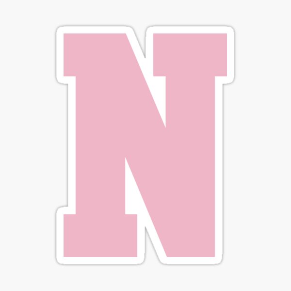 "Alphabet, Rose N, Sports letter N" Sticker for Sale by TheCultStuff ...