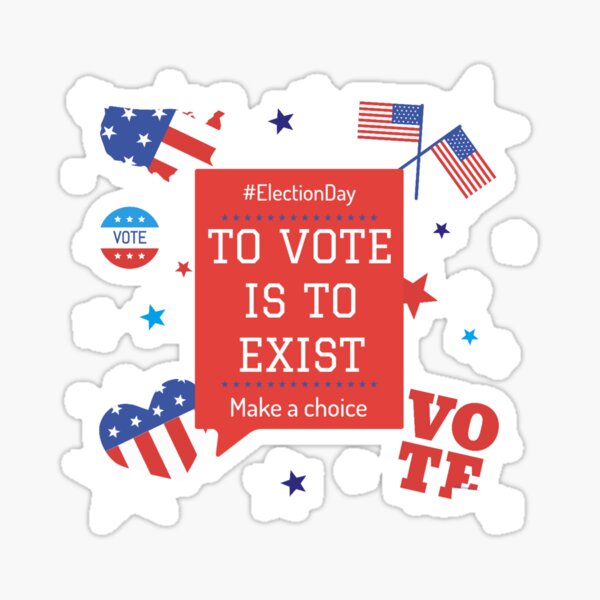 "Election Day Make Your Vote Count" Sticker for Sale by geekphilosophy ...
